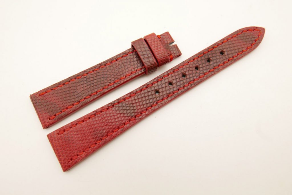 18mm/14mm Red Genuine LIZARD Skin Leather Watch Strap Band #WT7241 ...